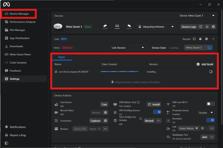 【MQDH】Meta Quest Developer Hubのインストールと.apkファイルの実行【VR】 | AICG Seminar ...